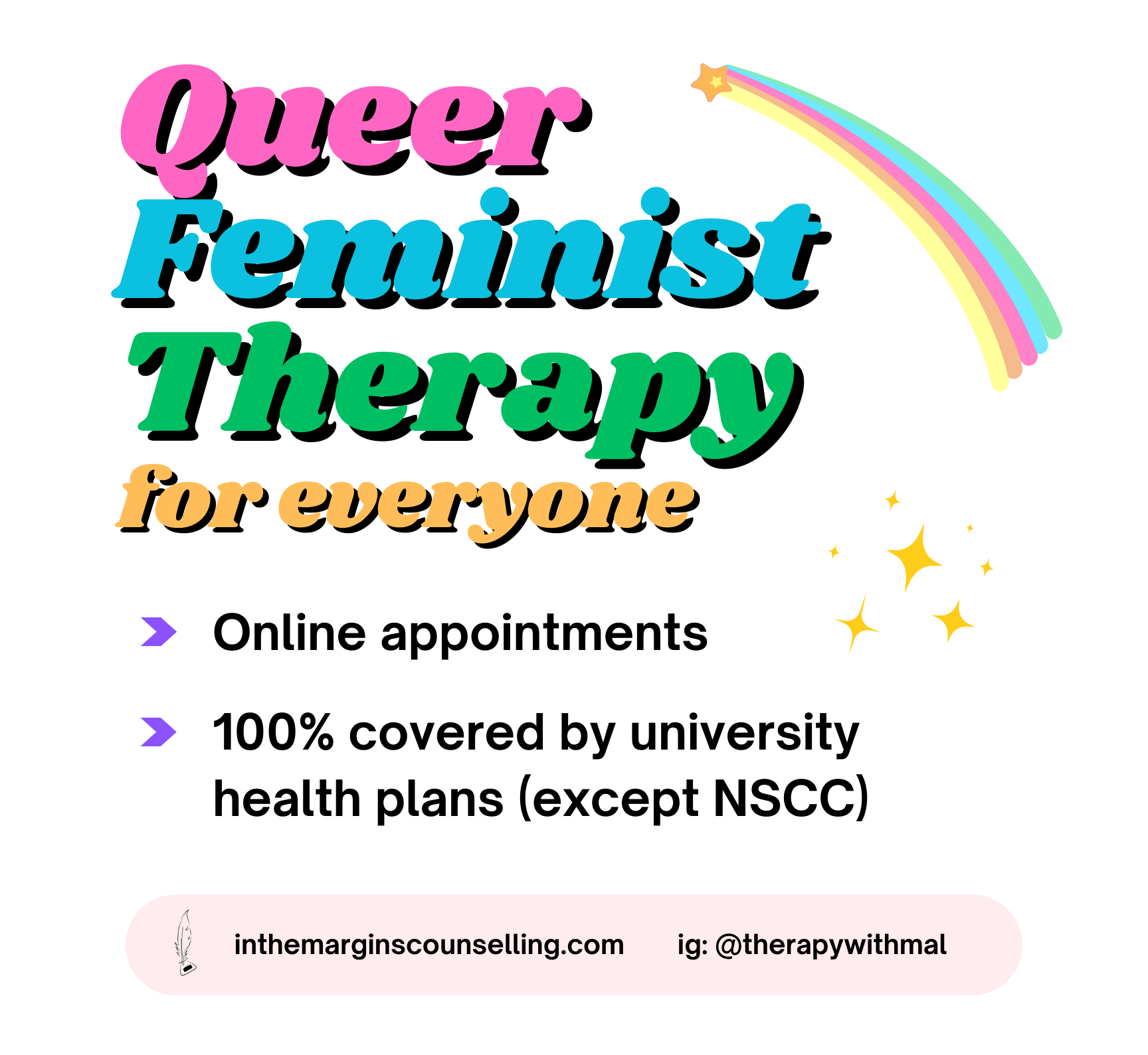 Queer Feminist Therapy for Everyone – In The Margins Counselling